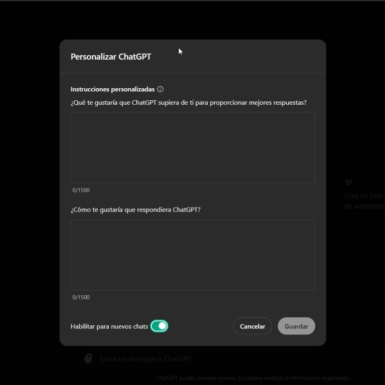 Instrucciones Personalizadas de ChatGPT - Guía Paso a Paso – Fabio Vivas