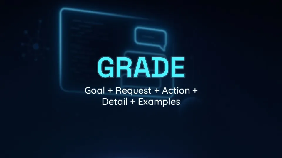 GRADE Framework: Goal, Request, Action, Detail, Examples – Fabio Vivas
