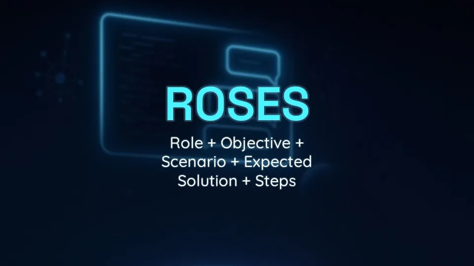 ROSES Framework: Role, Objective, Scenario, Expected Solution, Steps – Fabio Vivas